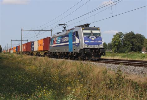 RTB 186 300 ANTWERPEN Zieht Am 19 Augustus 2024 Ein Containerzug Durch Hegelsom Und Wird Vom