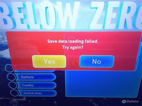 Help For My Save On Xbox My Save Fails To Load Each Time I Try To Load My Save File I Keep On