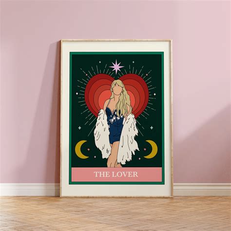 Taylor Swift Lover Tarot Card Art Print Twisted Rebel Designs
