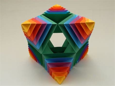 Scaled Octahedron Geometric Origami Origami Paper Art Origami Design
