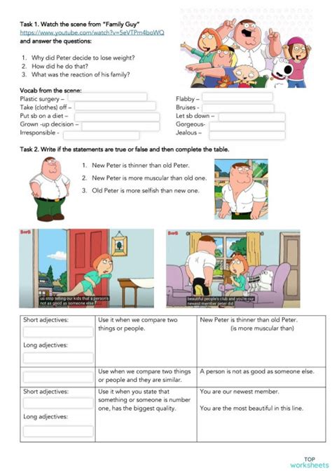 Comparisons Interactive Worksheet Topworksheets