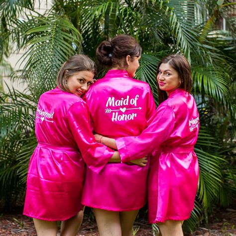 Satin Customized Bridesmaid Robes Bridesmaids World