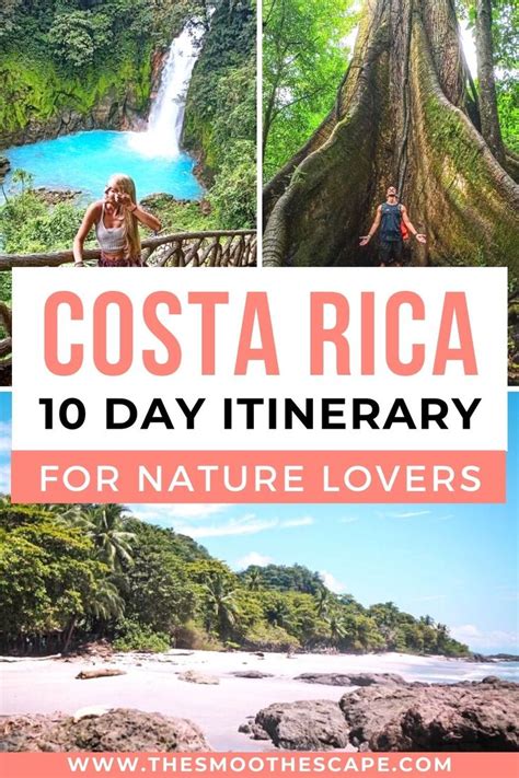 Costa Rica Itinerary For Nature Lovers Costa Rica Travel Costa Rica