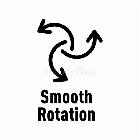 Smooth Rotation Vector Information Sign Stock Vector Illustration Of