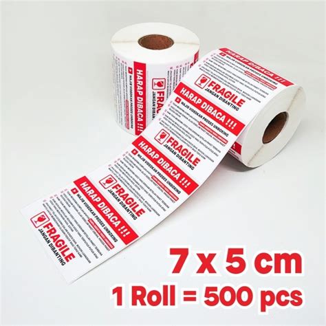Jual [label Sticker Fragile] Stiker Unboxing Fragile Jangan Dibanting
