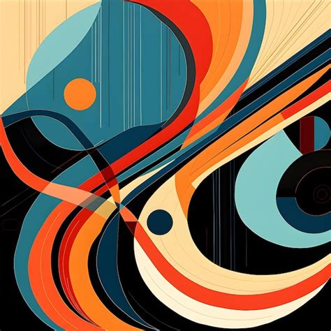Premium AI Image Abstract Art In Visual Harmony