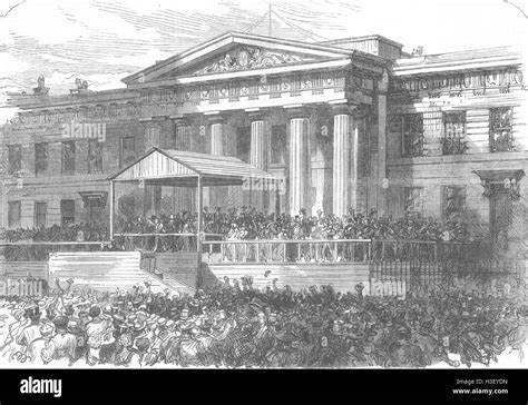 Scotland General Election Declaration At Glasgow 1868 Illustrated