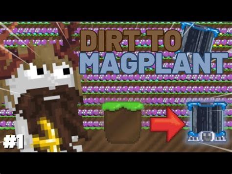 NEW SERIES INSANE LAZY PROFIT DİRT TO MAGPLANT 1 GROWTOPIA YouTube
