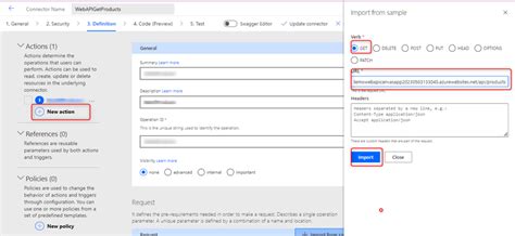 web api using power apps custom connector
