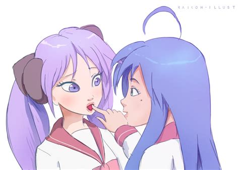 Kagami And Konata By Raikoh Illust On Deviantart
