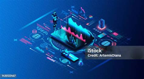 빅 데이터 분석 자동화 및 서비스로서의 데이터 개념 Daas 3d 일러스트레이션 과학자에 대한 스톡 벡터 아트 및 기타 이미지 과학자 머신 러닝 인공지능 Istock