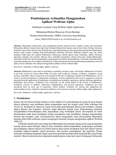 Erwin2h Raihan Aritmatika Wolfram Alpha 2 Pdf