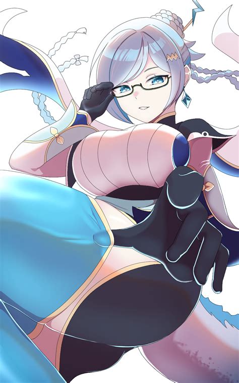 Dragon Tale Fymena Yu Gi Oh Highres 1girl Adjusting Clothes Ass