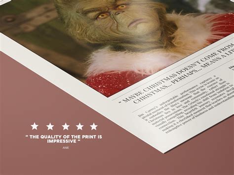 How The Grinch Stole Christmas Poster Jim Carrey Christmas T