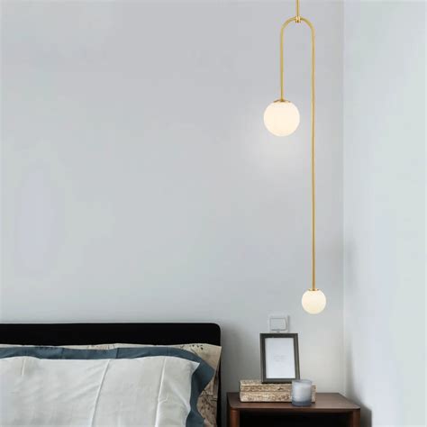 Современный подвесной светильник светодиодный для столовой спальни фойе круглый стеклянный шар