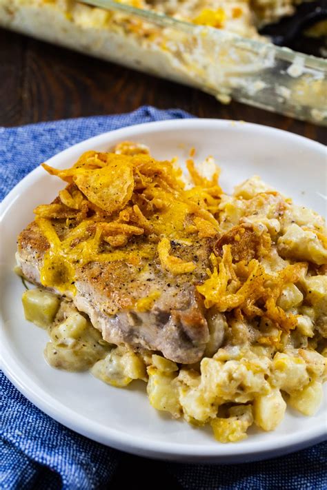 Pork Chop Potato Casserole Spicy Southern Kitchen