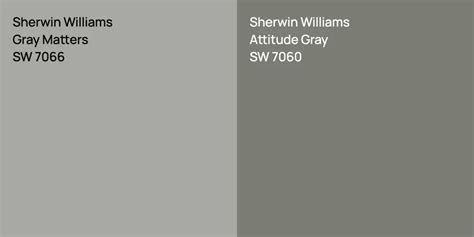 Sherwin Williams Gray Matters Vs Sherwin Williams Attitude Gray Comparison