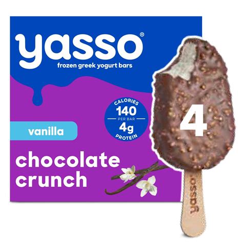 Yasso Vanilla Chocolate Crunch Frozen Greek Yogurt Bars 4 Count 106