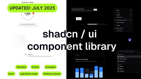 shadcn ui components with variables and tailwind classes updated july
