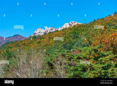 Seorak Mountain At Seoraksan National Park In The Republic Of Korea
