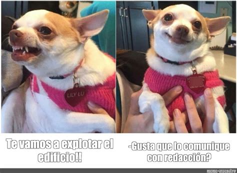 Сomics meme Te vamos a explotar el edificio Gusta que lo comunique