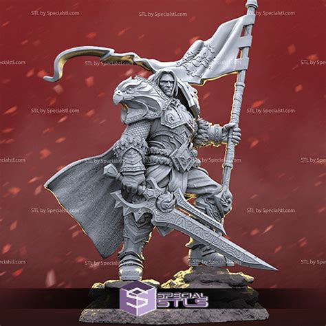 Varian Wrynn Stl Files Standing V2 Specialstl