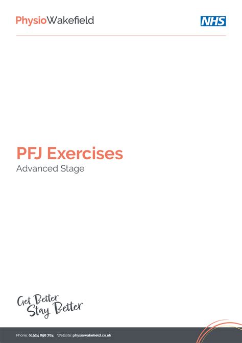 Pfj Exercises Advanced Physio Wakefield
