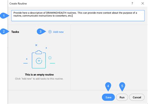 Create Routine Dialog Box BricsCAD Lite Pro Bricsys Help Center