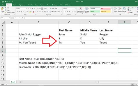 How To Separate First Middle And Last Name In Excel Microsoftexcel Hot Sex Picture