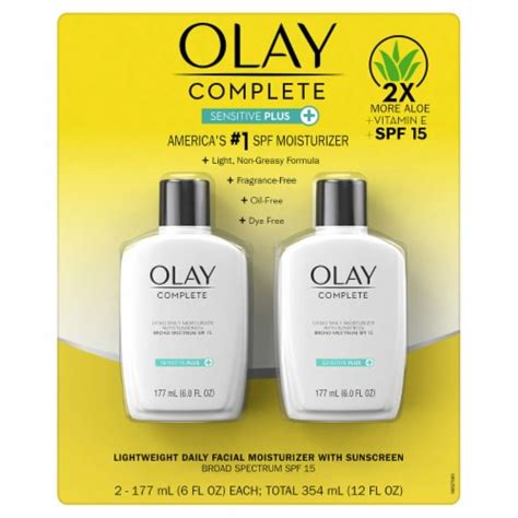 Olay Complete Sensitive 6 Fl Oz Spf 15 2 Pack 2 Count Kroger