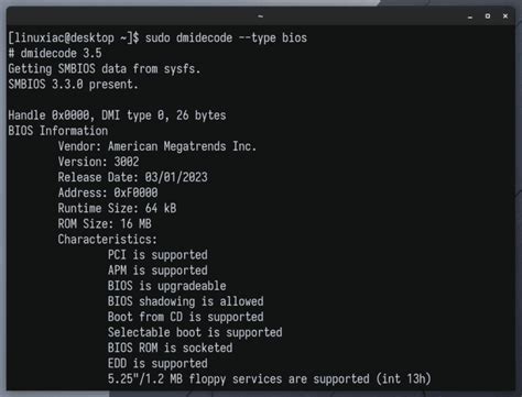 How To Check Your Bios Version On Linux