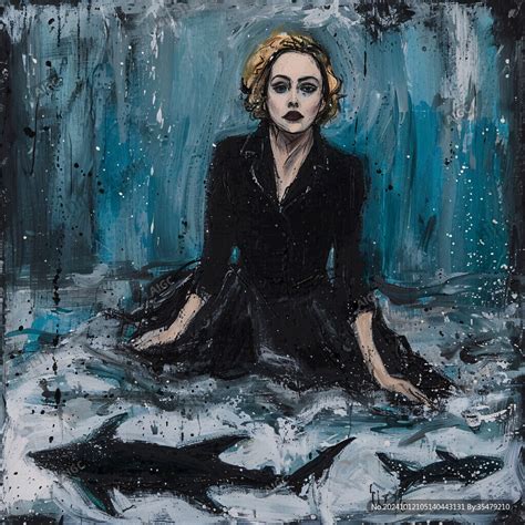 Ai创作图鱼群中的美人鱼 水时装画 数字油画插画设计 数字肖像插画 湿画湿画 丙烯画人物 数字油画插画 创意人像作品 丙烯肖像画 超现实主义油画 创意人物画 丙烯酸肖像 抽象油画女人 新颖新锐