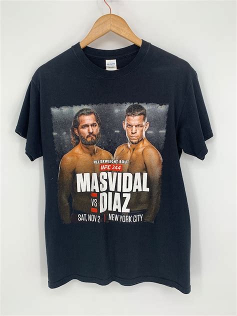 UFC 244 Jorge Masvidal Vs Nate Diaz Size Medium Ex Gem
