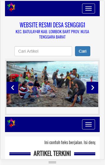 Tampilkan Menu Dinamis Pada Tema Natra Issue Opensid Tema Natra
