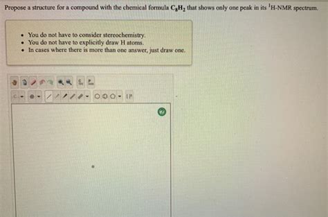Solved Propose A Structure For A Compound With The Chemical Chegg