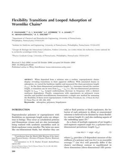 Flexibility Transitions And Looped Adsorption Of Wormlike Chains