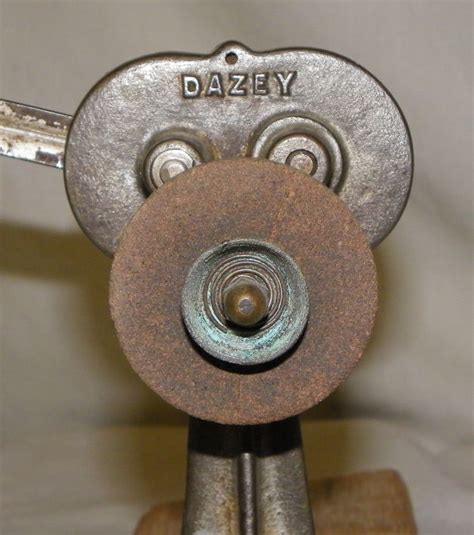 Bargain Johns Antiques Dazey Kitchen Knife Sharpener Tool Hand Operated Dazey Sharpit