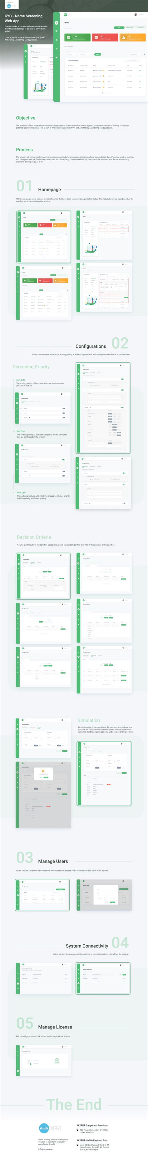 Name Screening Web App KYC UI UX On Behance