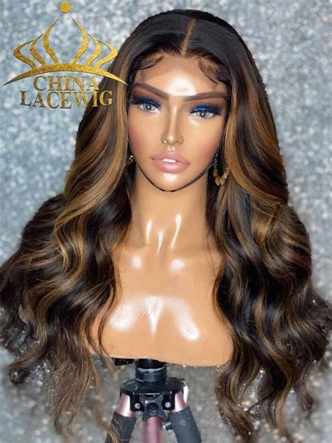 Chinalacewig Undetectable Hd Lace Wave 150 Highlight Color 13x6 Lace