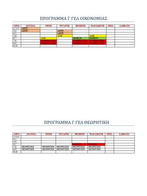 ΠΡΟΓΡΑΜΜΑ Γ ΓΕΛ ΟΙΚΟΝΟΜΙΑΣ Pdf