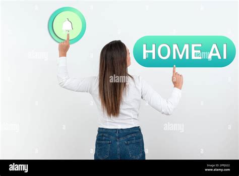 Text Caption Presenting Home Ai Word Written On Home Solution That