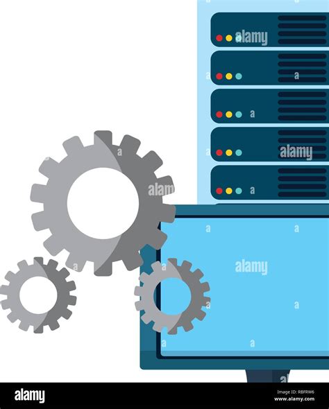 Technology Computing Support Cartoon Stock Vector Image And Art Alamy