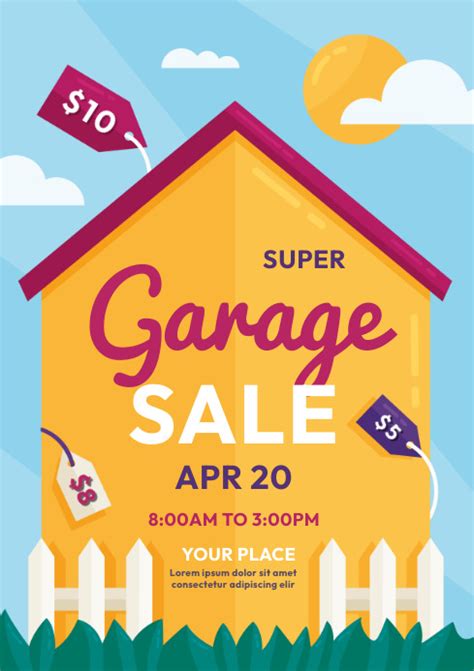 Garage Sale Template Postermywall