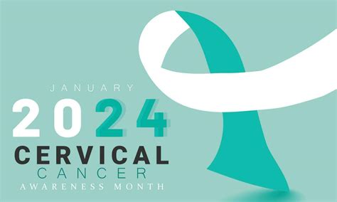 Cervical Cancer Awareness Month Background Banner Card Poster
