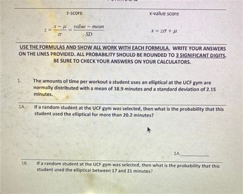Solved z σxμ SD value mean x zσ μ USE THE FORMULAS AND Chegg com