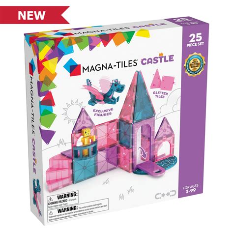 Tessere Magnetiche Traslucide Castello 25 Pezzi Magna Tiles