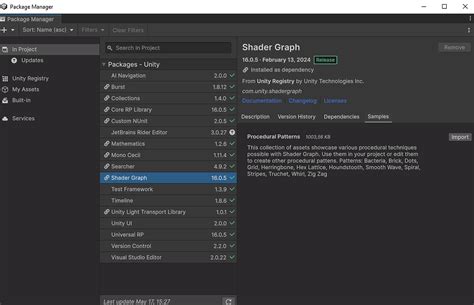 Can T Find New Shader Graph Node Reference Samples On Shader Graph 16 0