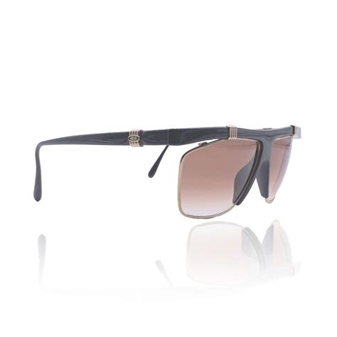 Christian Dior Vintage Black Sunglasses Cd 2555 Optyl 6111 135mm For