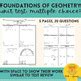 Foundations Of Geometry Unit Test Review And Test Geometry Basics
