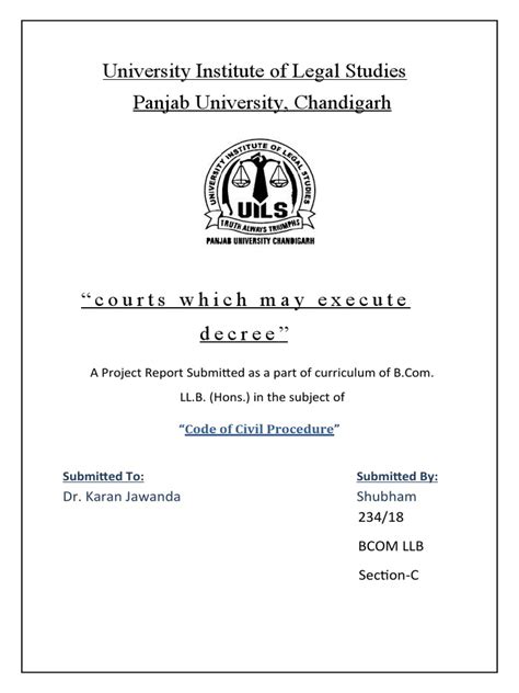 Cpc Semester 8 Pdf Decree Jurisdiction